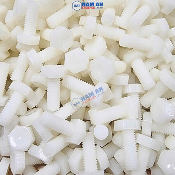 Bulong Nhựa M8x20, Màu Trắng, Giá Tốt Nhất