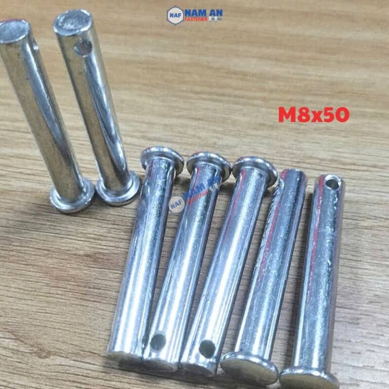 Chốt Pin Định Vị M8x20, M10x25, M10x30, Trục Cài Chốt Chẻ