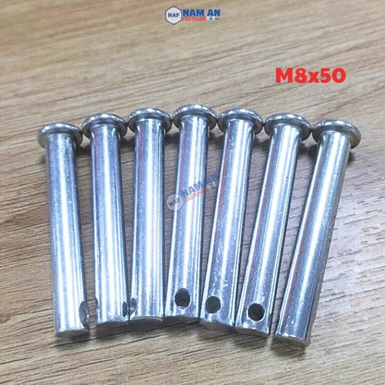 Chốt Pin Định Vị M8x20, M10x25, M10x30, Trục Cài Chốt Chẻ